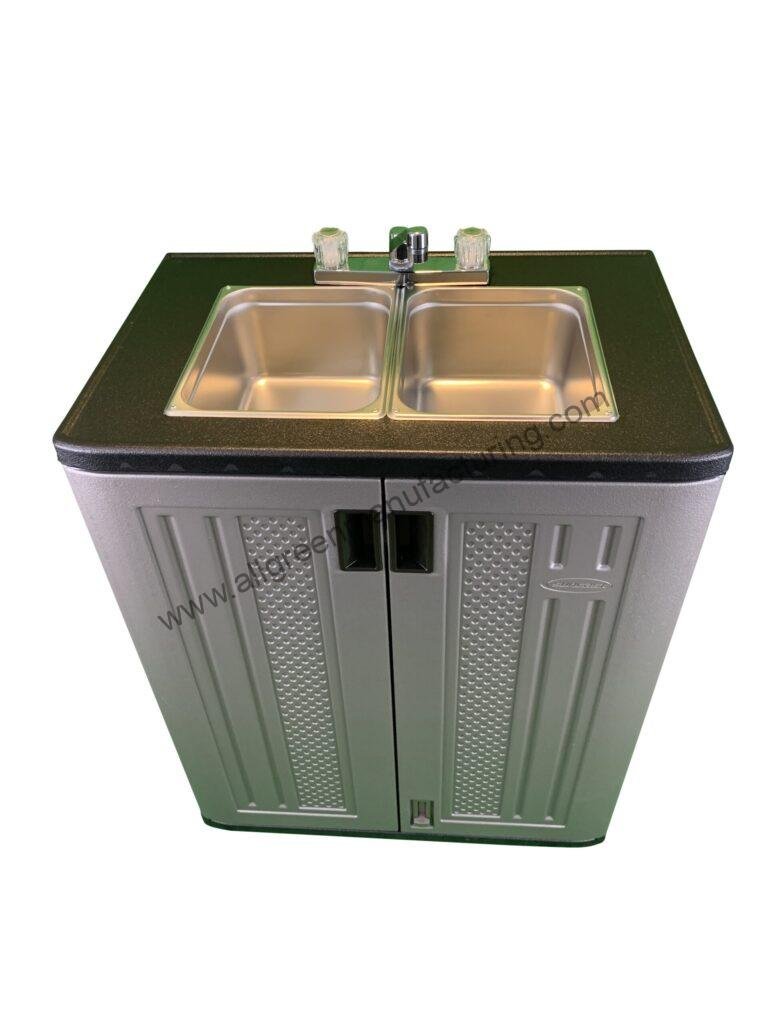 Two Bowl Sink ( Ambient Water) - All Green Manufacturing